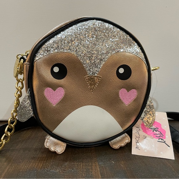 Bags | Nwt Betsy Johnson Penguin Purse | Poshmark
